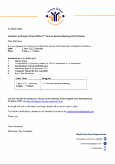 2022 Virtual AGM Invitation Letter – Rosyth PSG Official Homepage